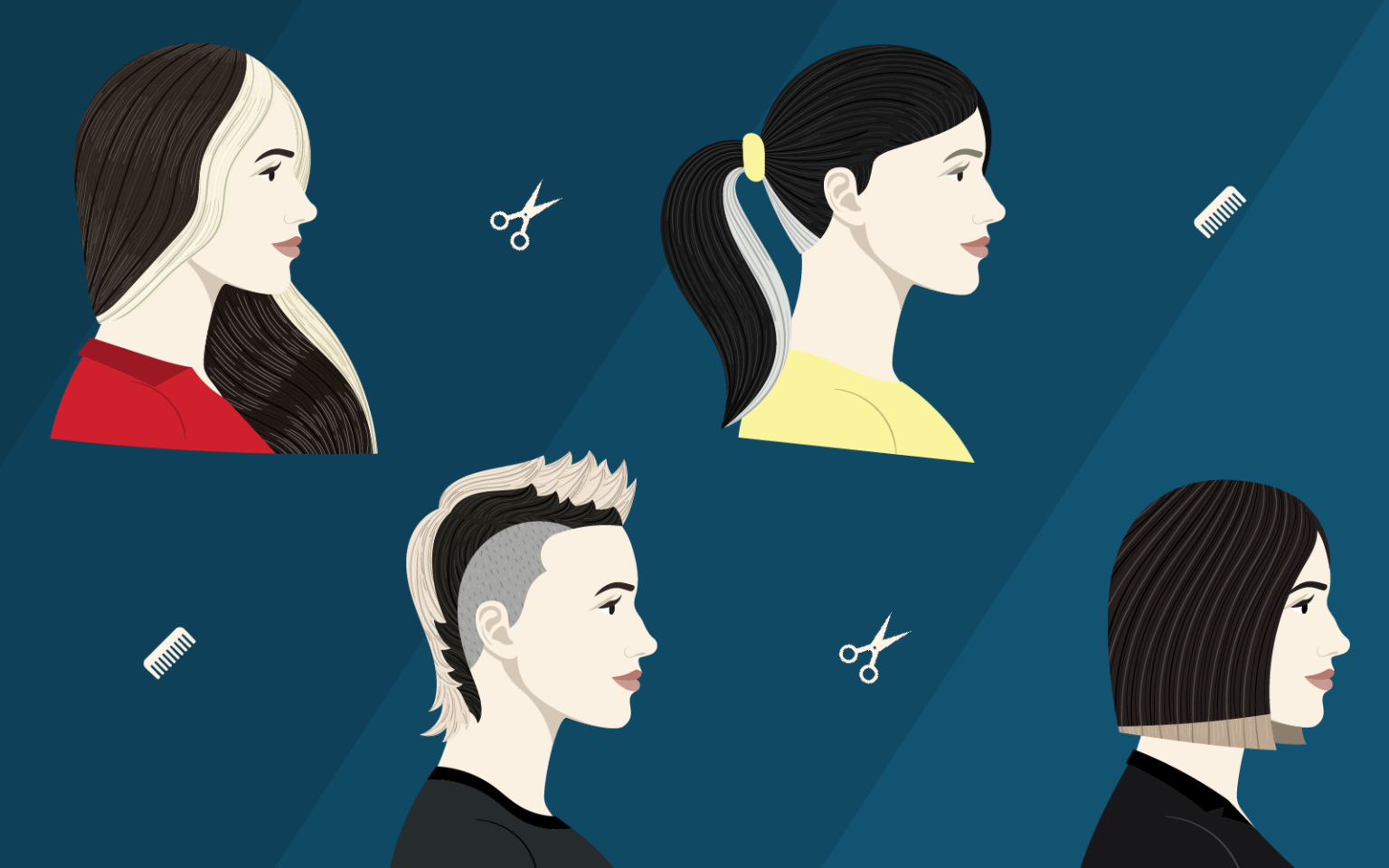 15 Skunk Stripe Hairstyles That Slay in 2022