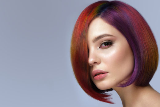 Oil Slick Hair Color | Try This Iridescent Color Trend